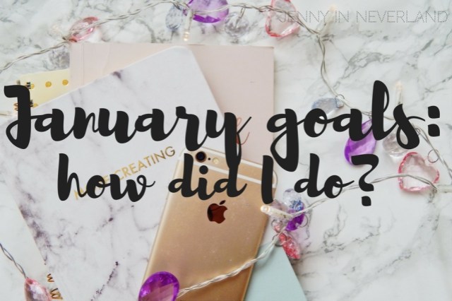 January goals: How did I do? · Jenny in Neverland